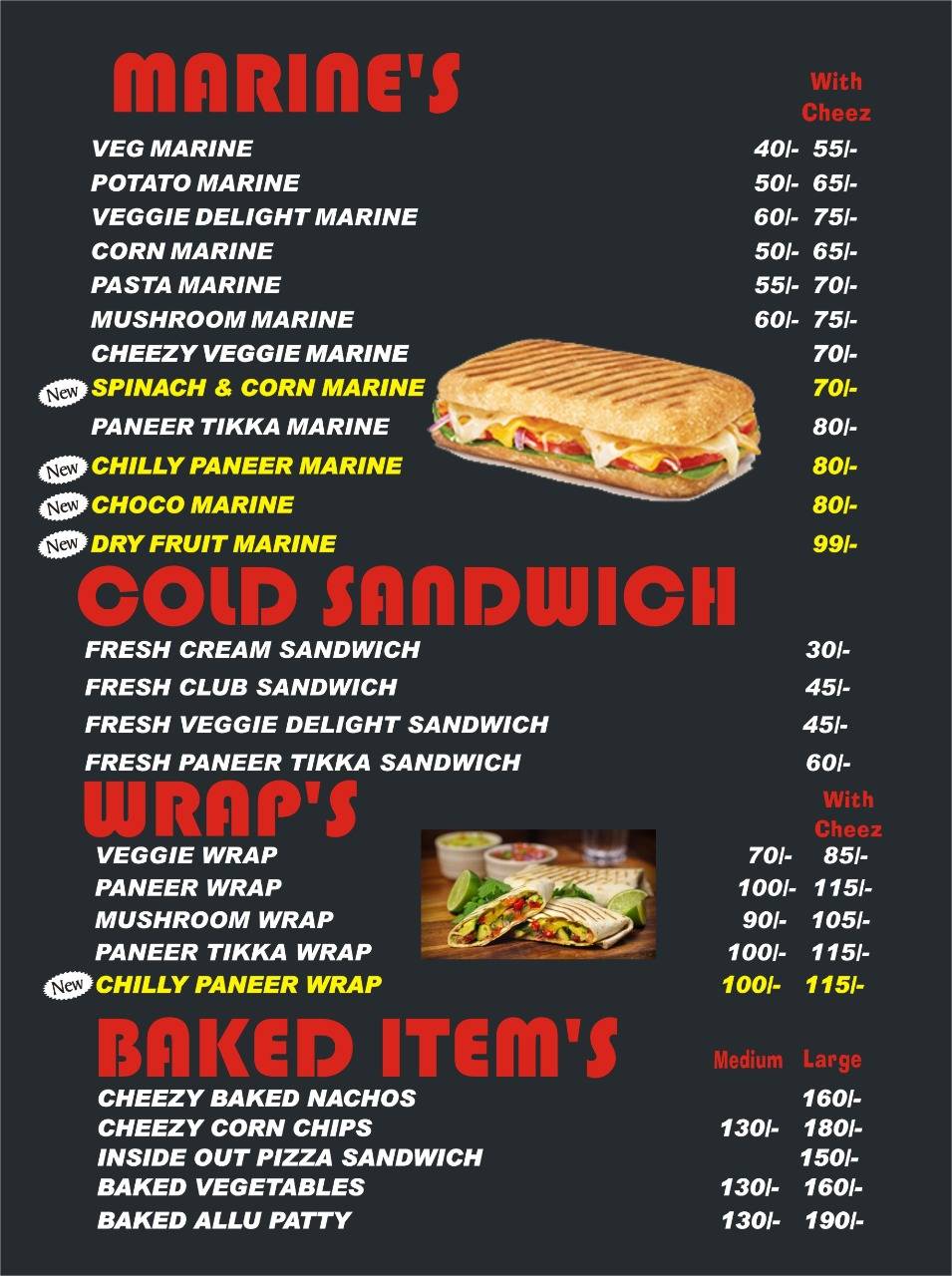 Menu at Veg Parlour The pizza experts, Goraya