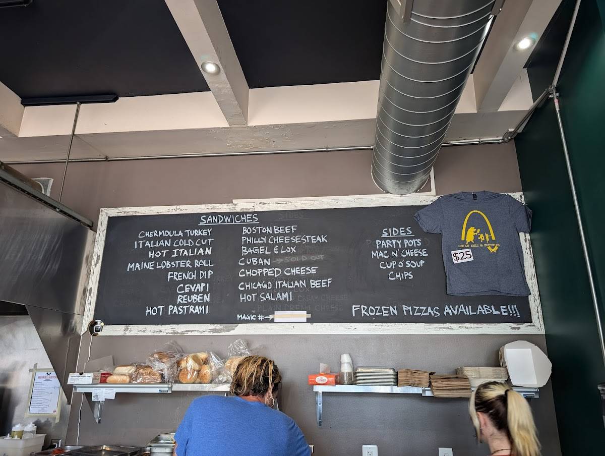 Menu at Vegan Deli and Butcher restaurant, St. Louis