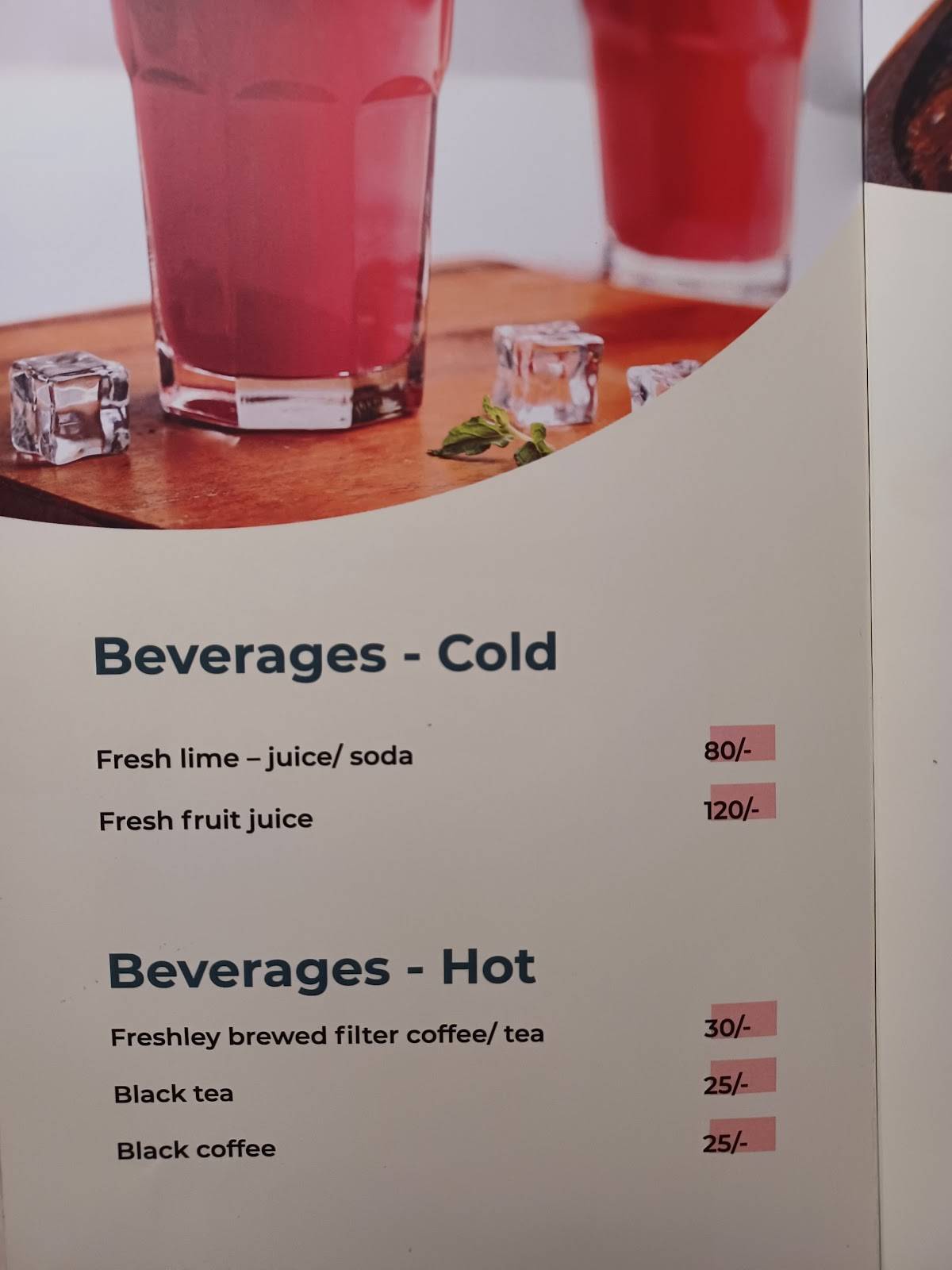 Menu at VELOCITY KOCHI, Ernakulam, Banerji Rd