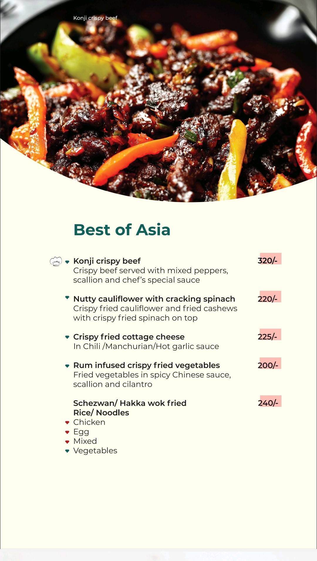 Menu at VELOCITY KOCHI, Ernakulam, Banerji Rd