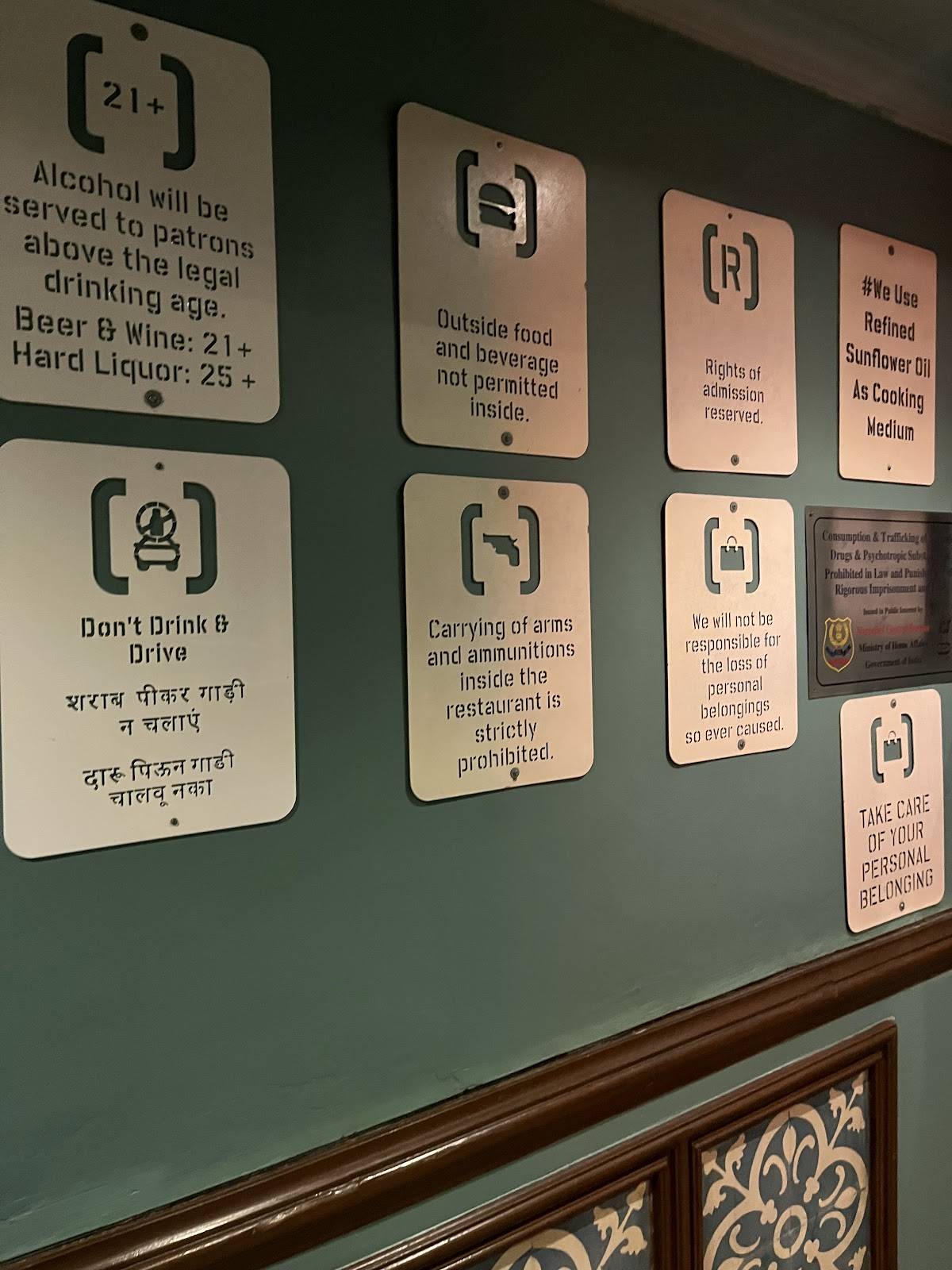 Menu at Versova SOCIAL, Mumbai