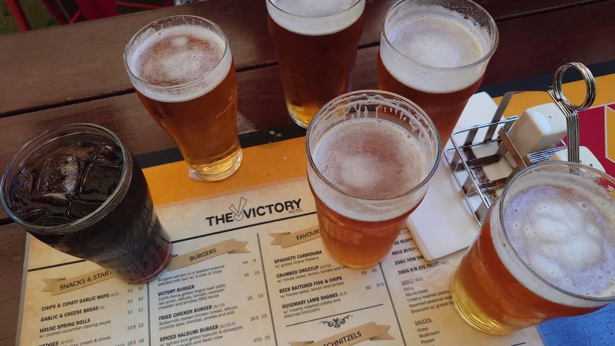 Menu at Victory Hotel pub & bar, Brisbane City
