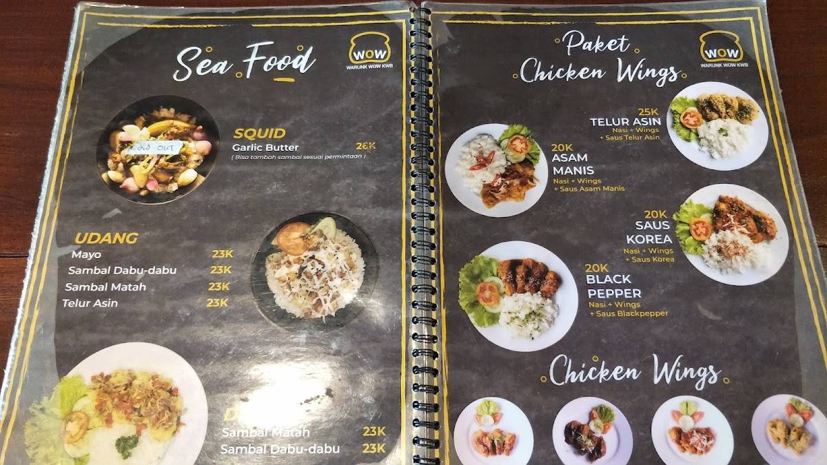 Carta del café WARUNK WOW KWB - Kepanjen, Kepanjen
