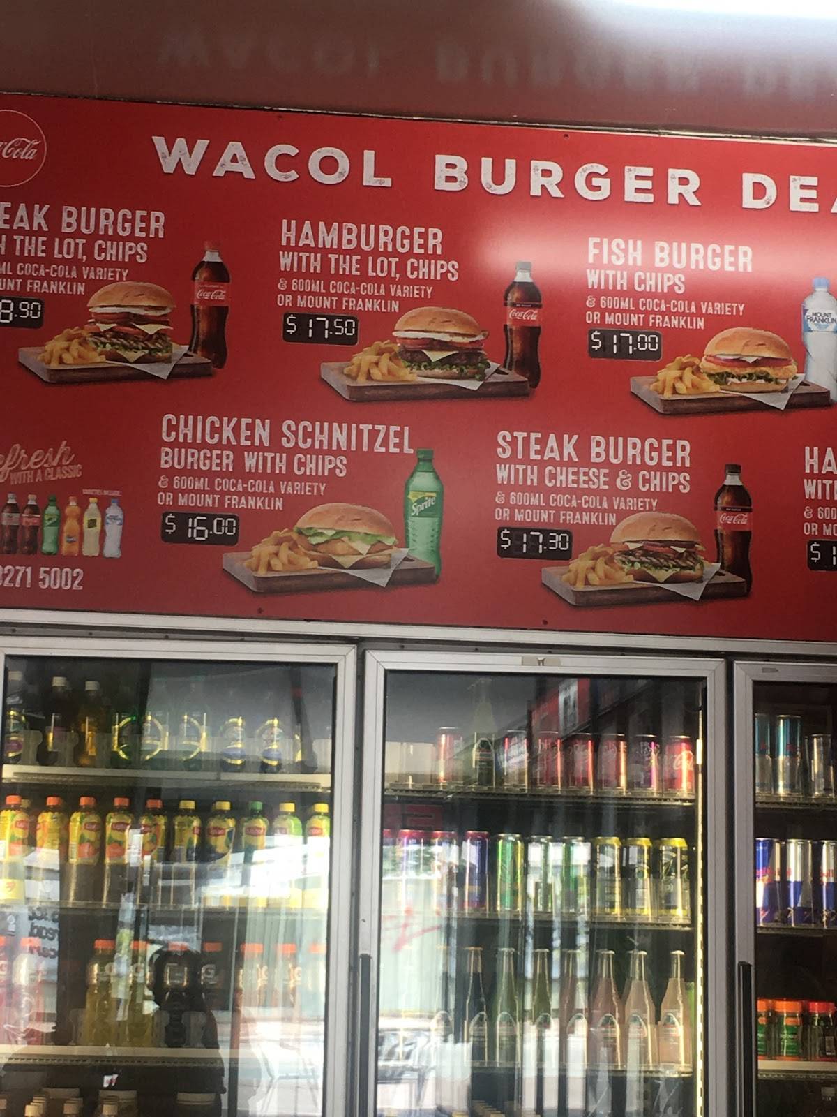 Menu at Wacol Snack Bar & Take Away, Wacol