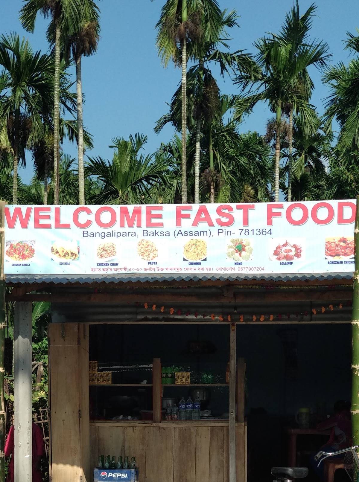 Menu at Welcome Fast Food, India, PP97+G78