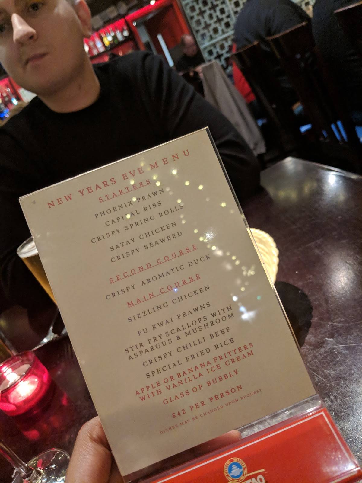 Menu at Welcome Inn restaurant, Hornchurch, 49 High St