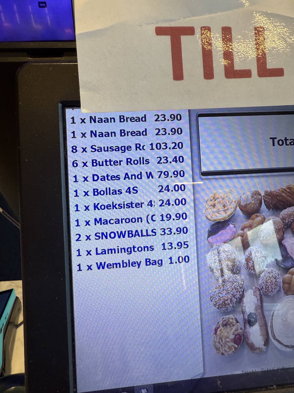 Menu at Wembley Bakery, Cape Town, 23 Belgravia Rd
