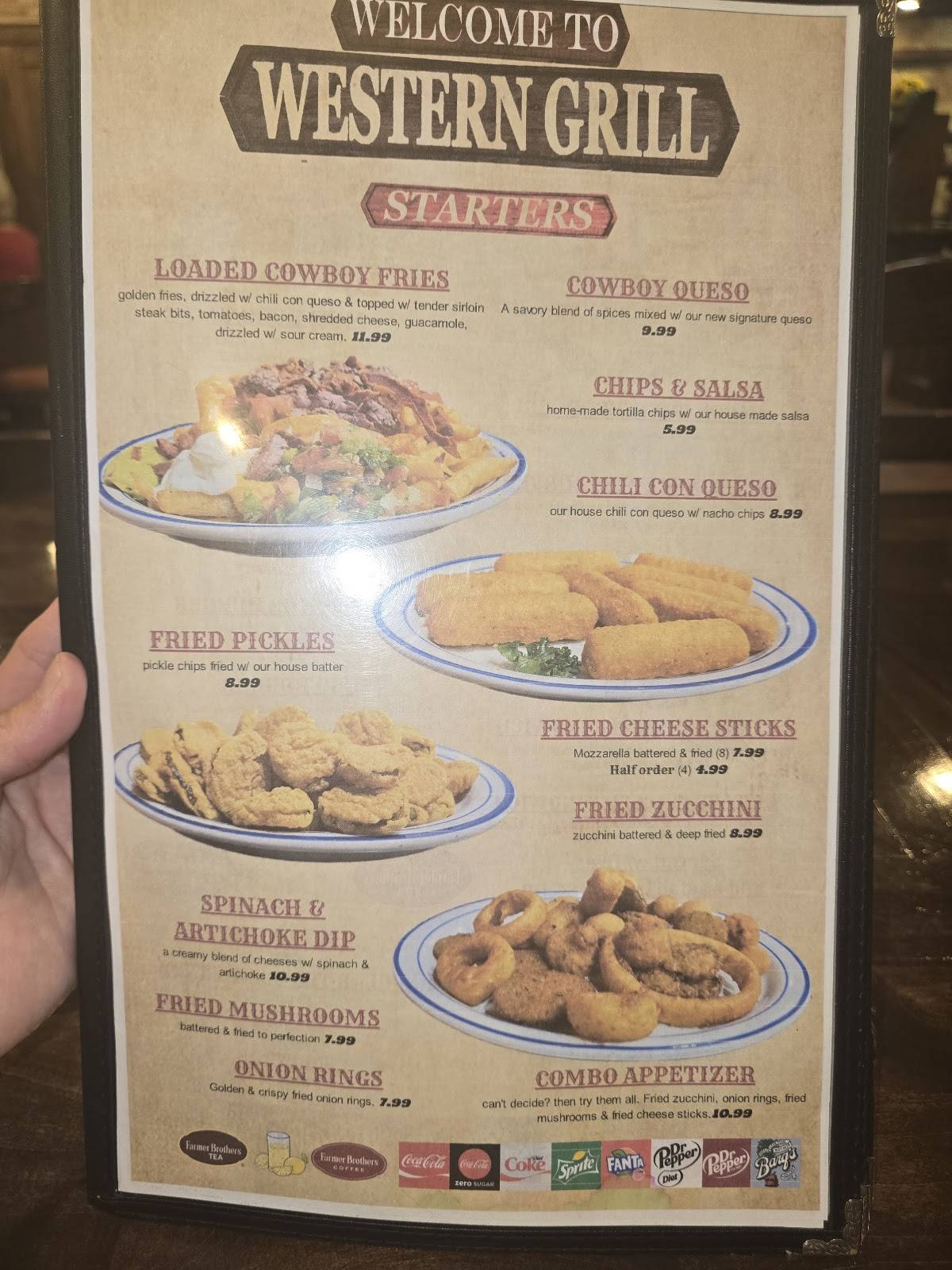Menu at Western Grill Steak House steakhouse, Andrews