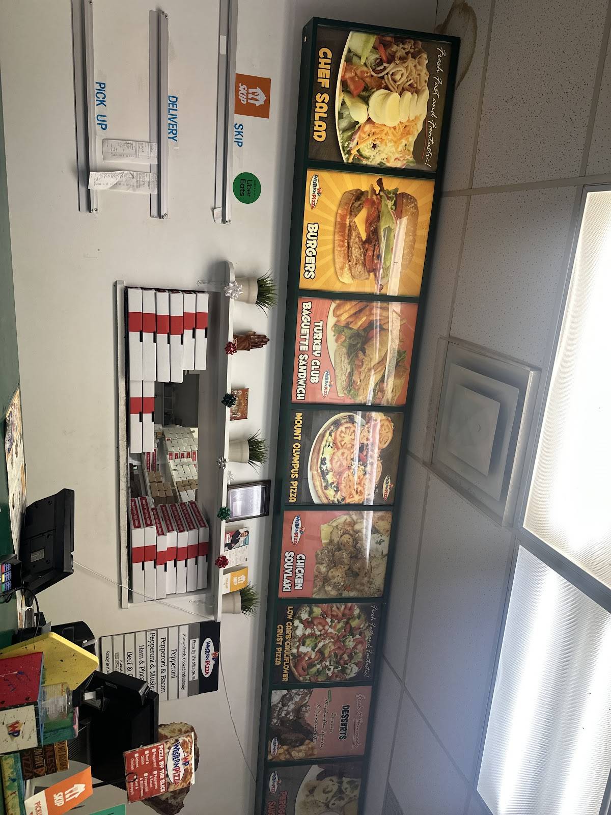 Menu at Western Pizza pizzeria, Red Deer