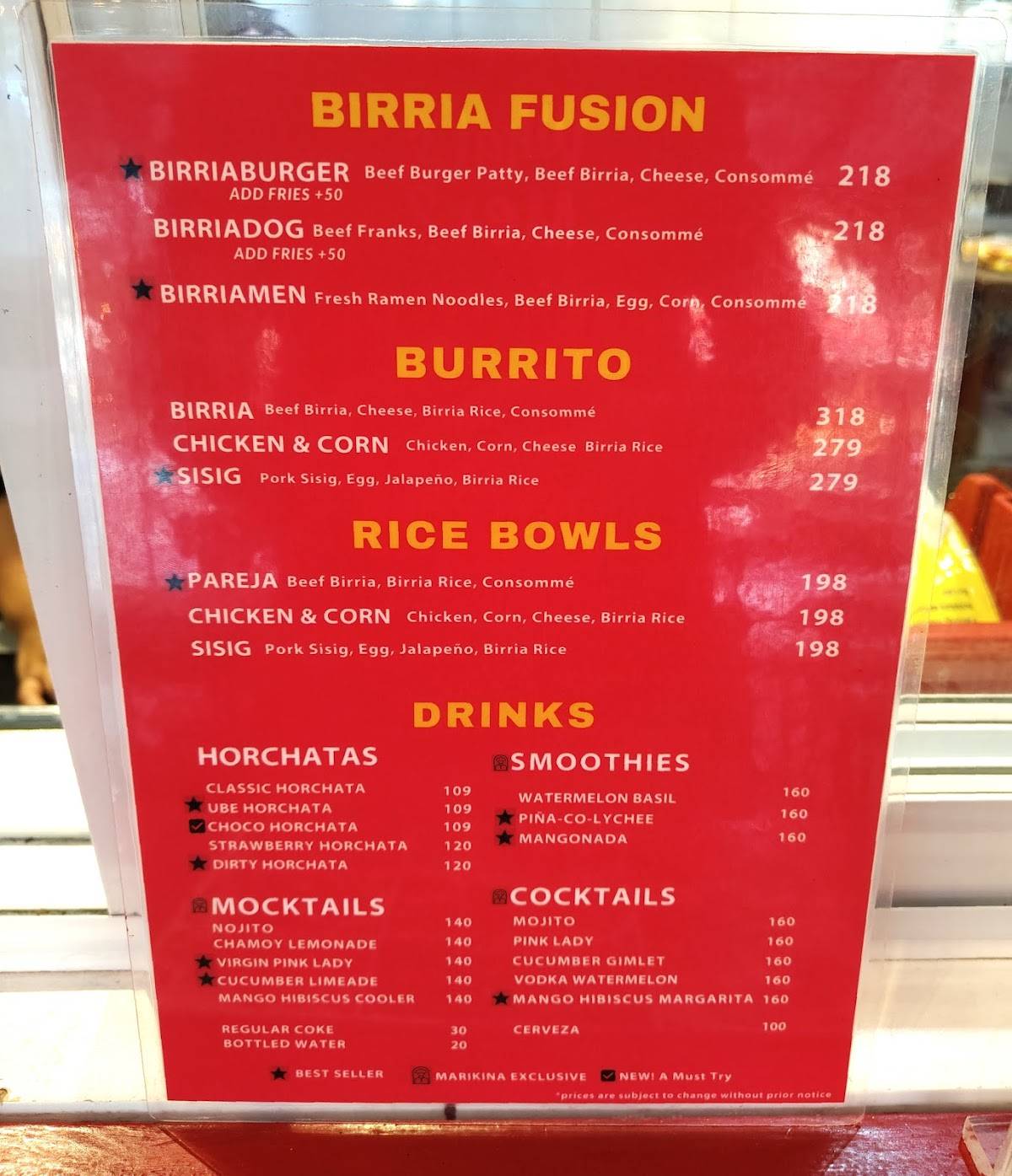 Menu at What's Mex? Lilac, Marikina restaurant, Marikina
