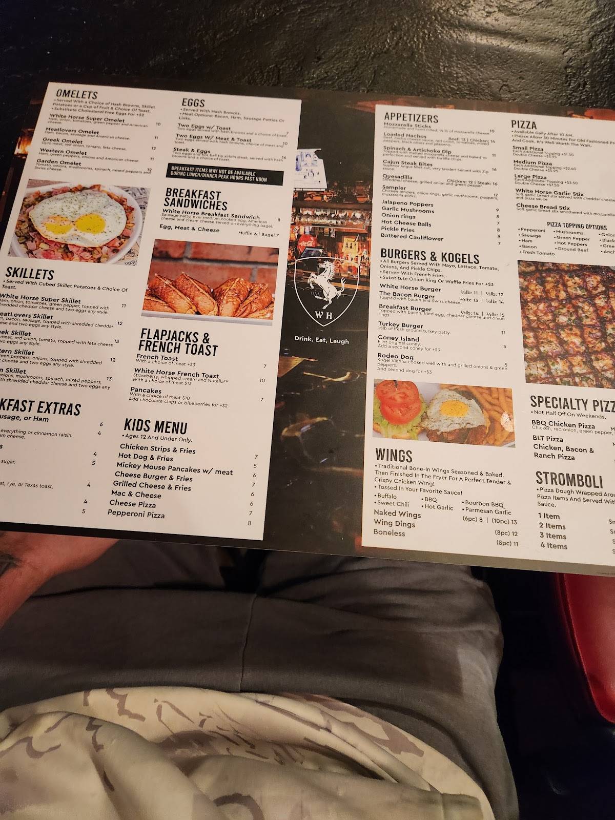 Menu at White Horse Tavern pub & bar, Flint