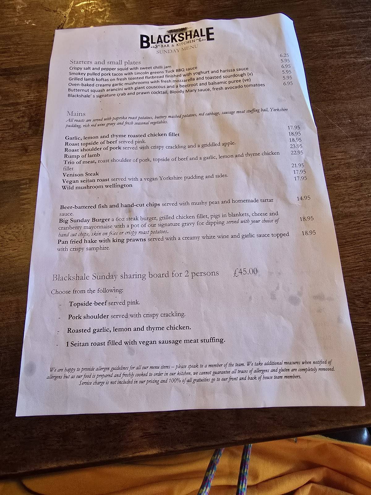 Menu at White Lion Beeston pub & bar, Nottingham, White Lion