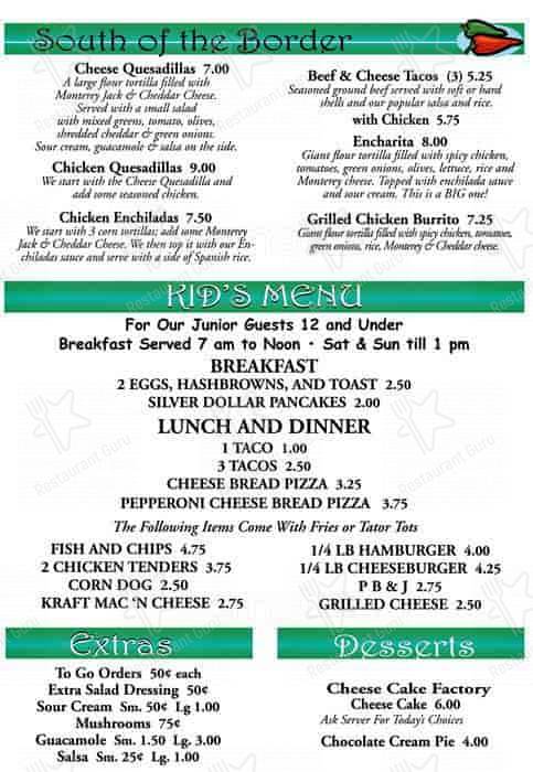 Menu at Wichita Pub, Clackamas