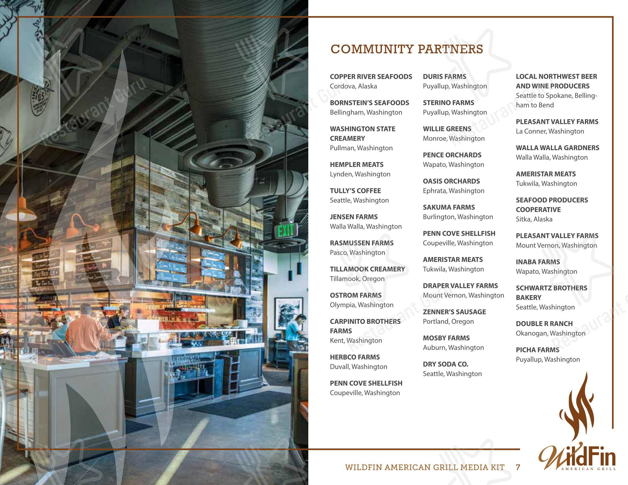 Menu at WildFin American Grill - Beaverton pub & bar, Beaverton