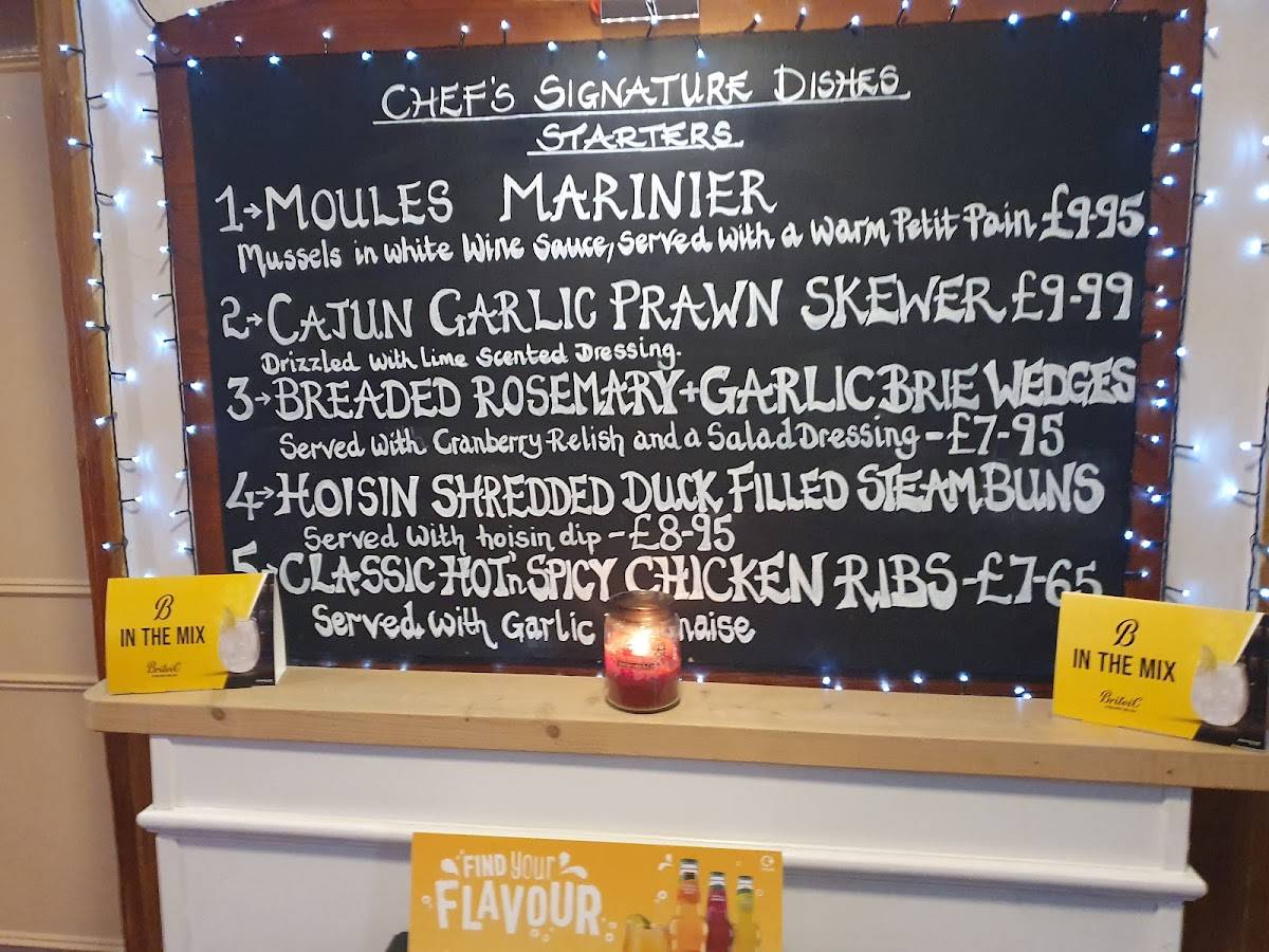 Menu at Willow Tree Inn pub & bar, Nottingham