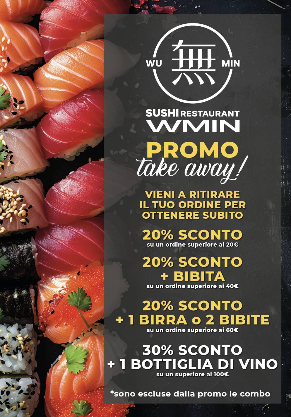 Menu at Wmin sushi restaurant, Fano