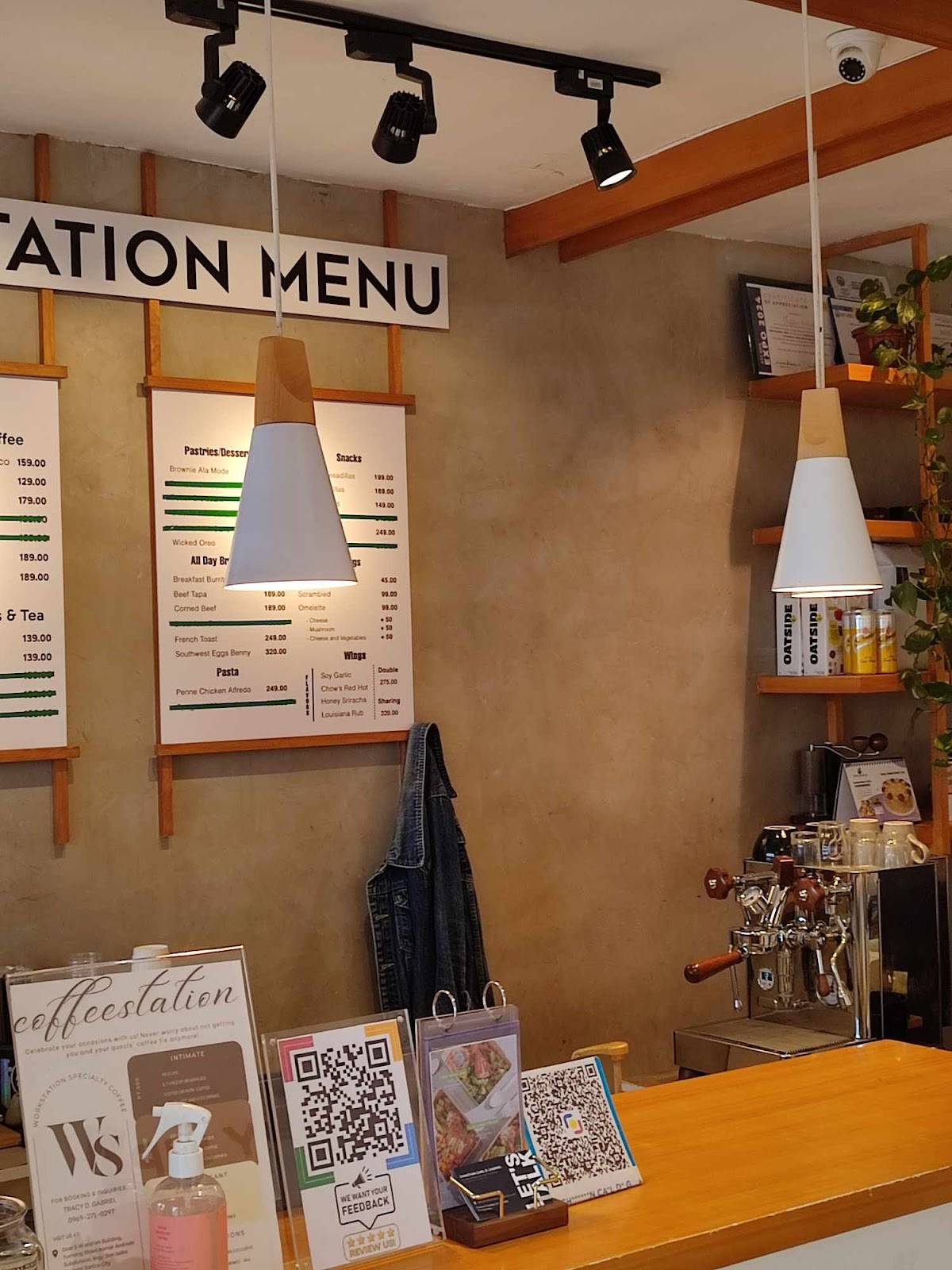 Carta del restaurante Workstation Specialty Coffee, General Santos