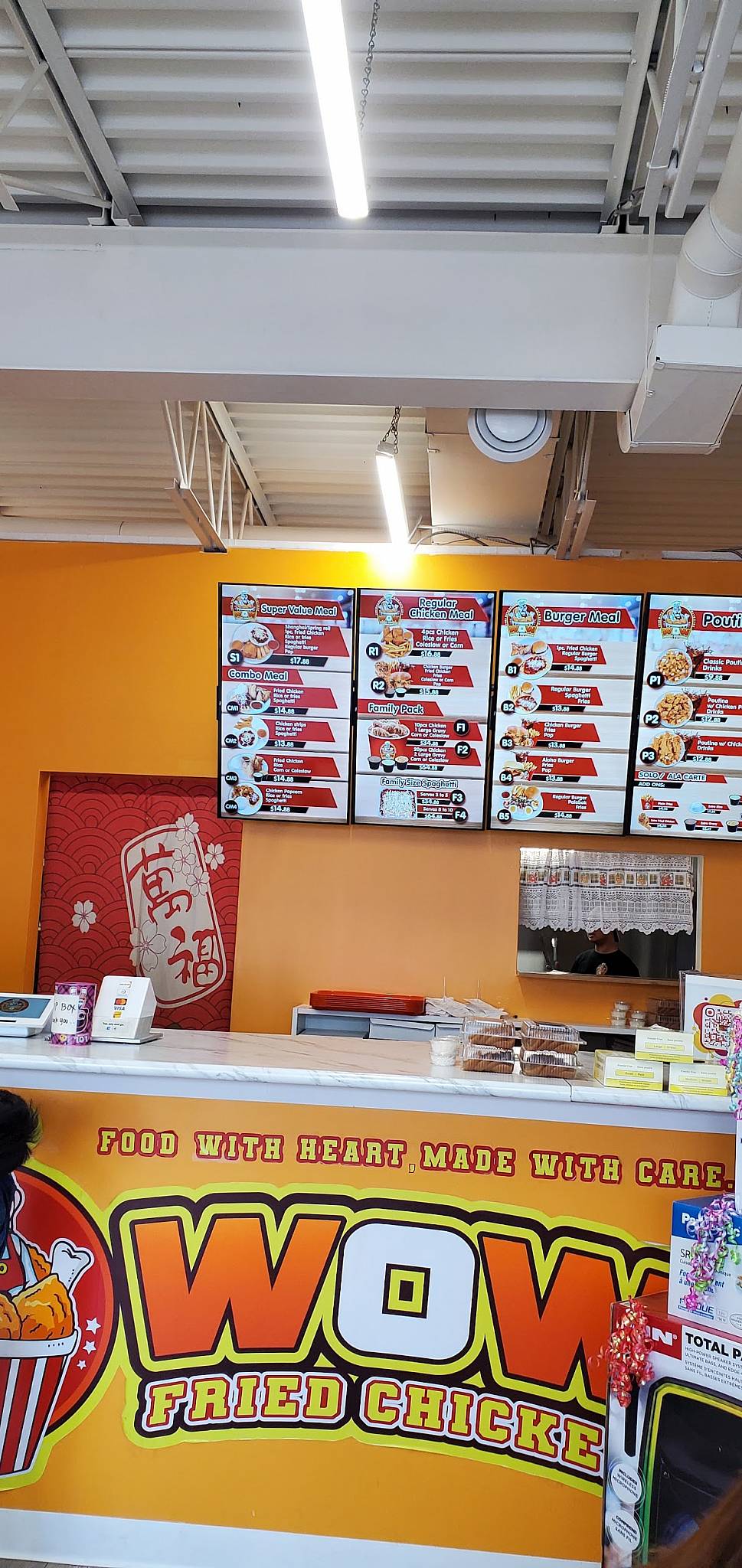 Menu at Wow Fried Chicken restaurant, Richibucto