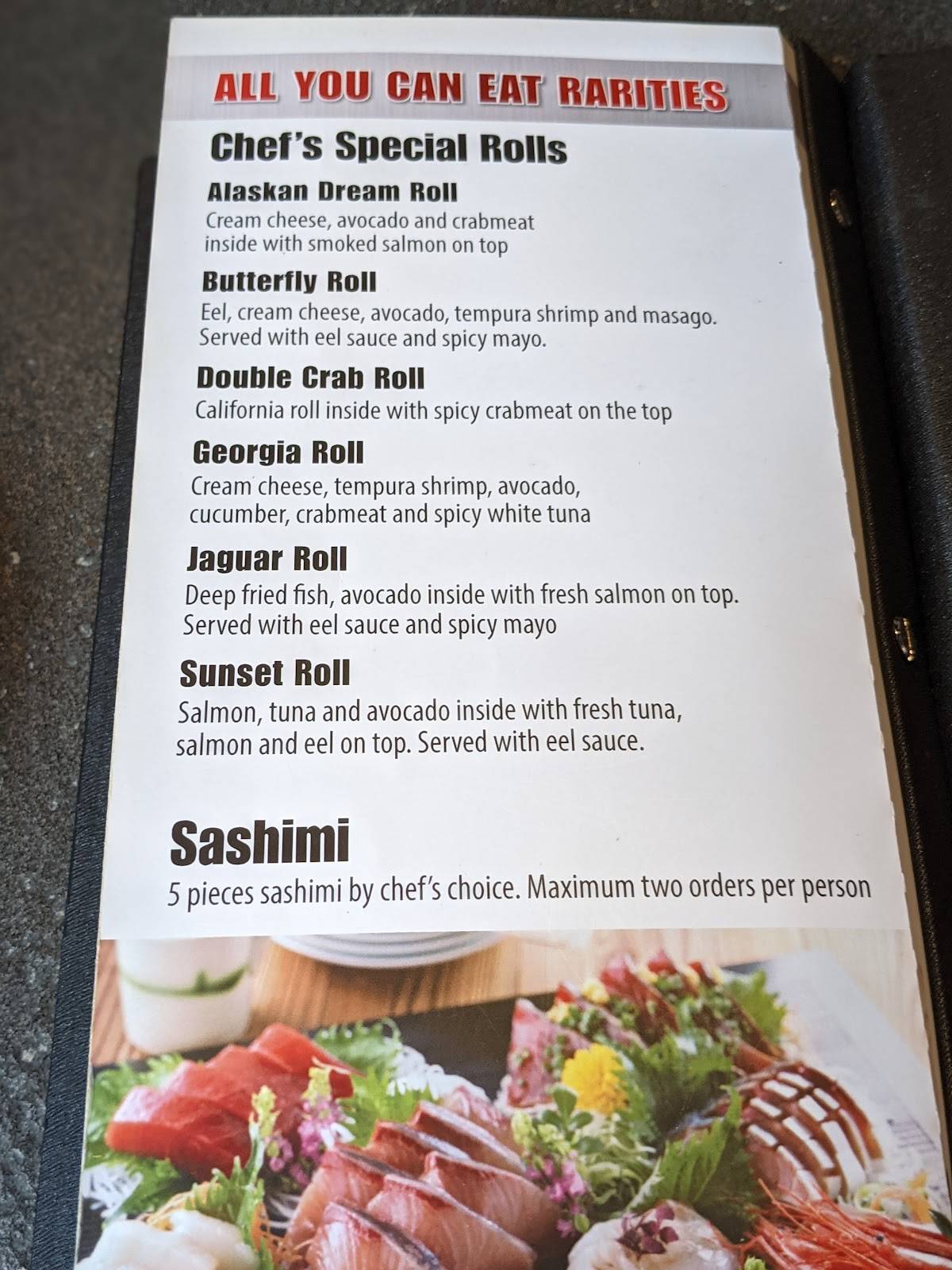 Menu at Wu's House restaurant, Merrillville