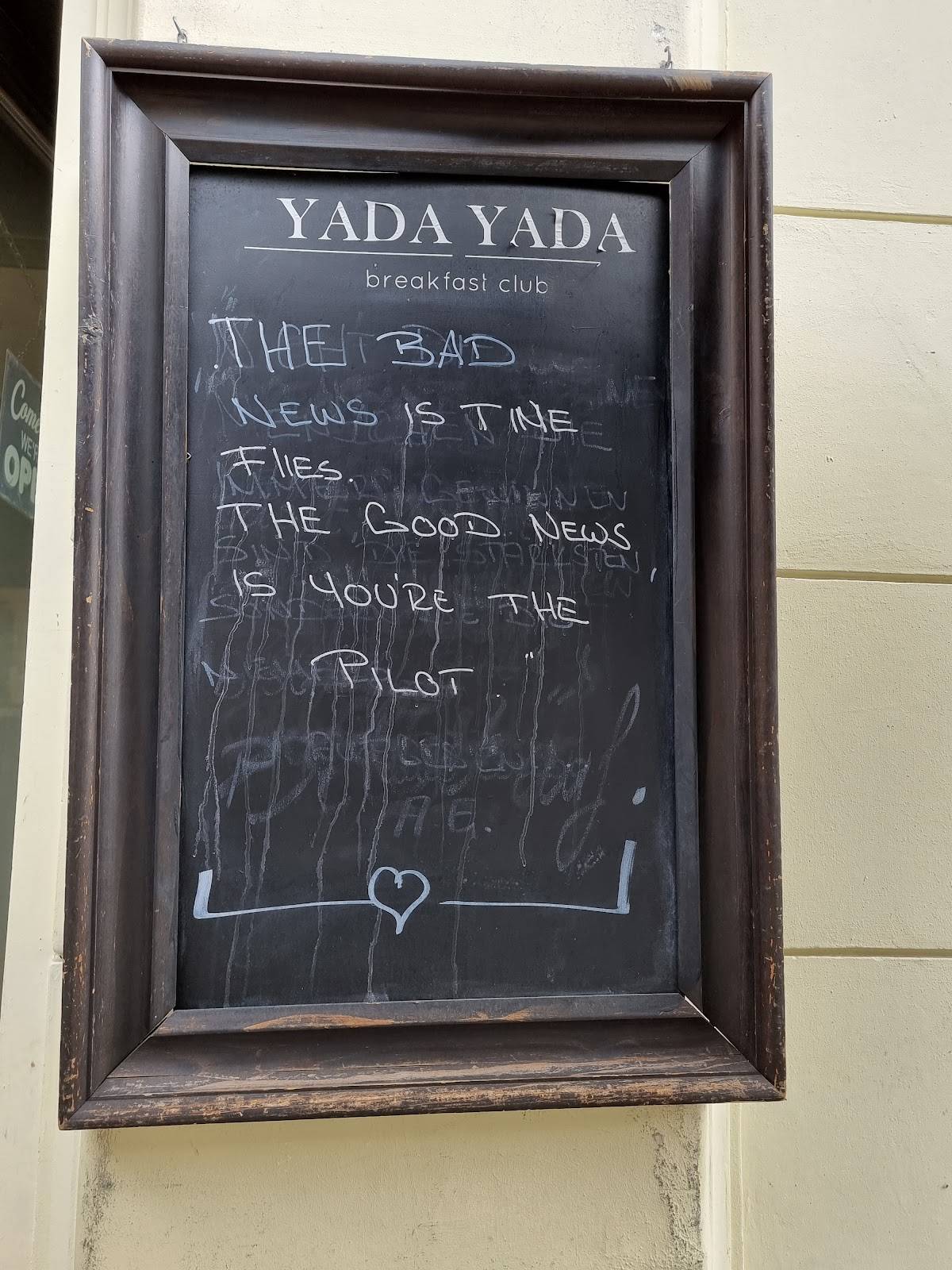 Speisekarte von YADA YADA "breakfast club", Berlin