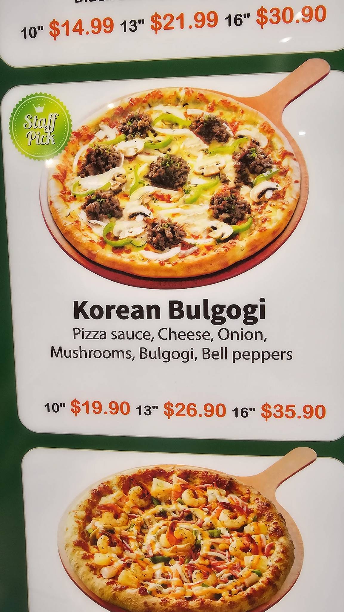 Menu at YEUN KYUNG (연경) KOREAN CHINESE RESTAURANT, Burnaby