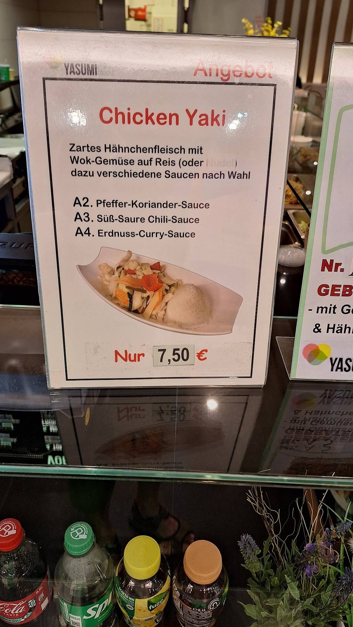 Speisekarte von YASUMI New Cooking restaurant, Leipzig
