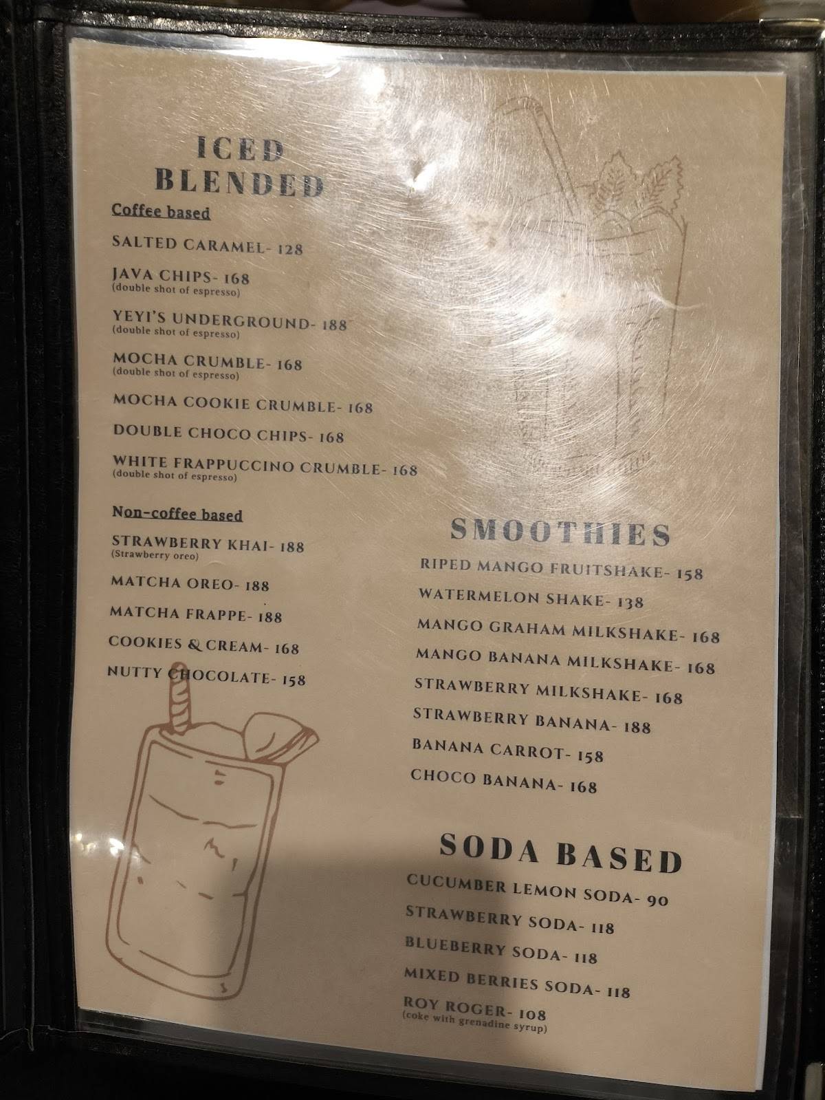 Menu at Yeyi's Pizzeria & Café, Tanay