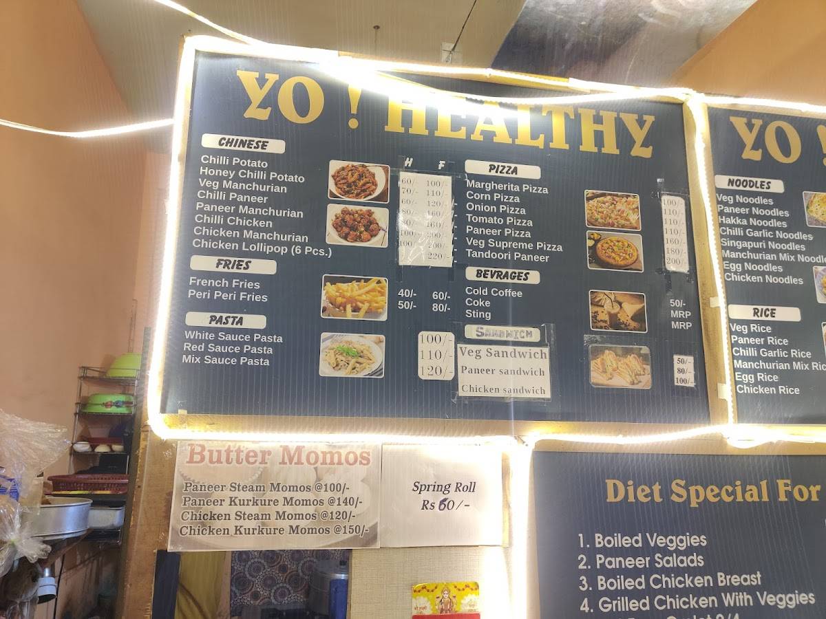 Menu at Yo ! HEALTHY, Gurugram