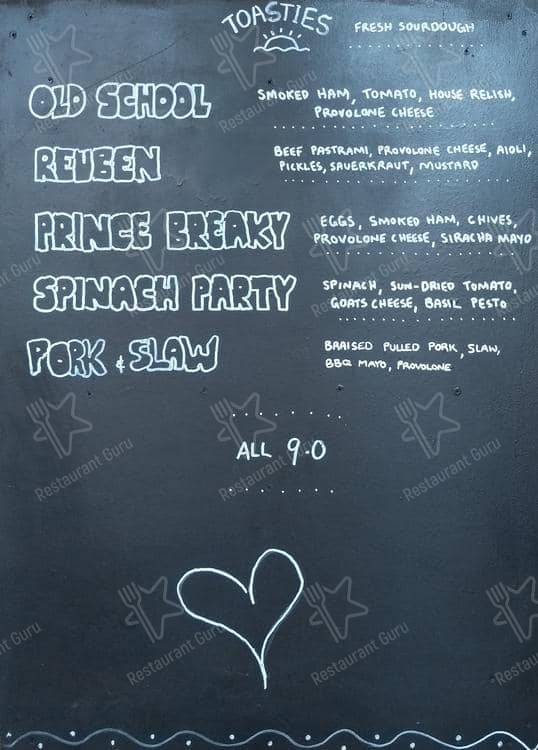 Menu at Your Local Roaster cafe, Preston, 4/50 Plenty Rd
