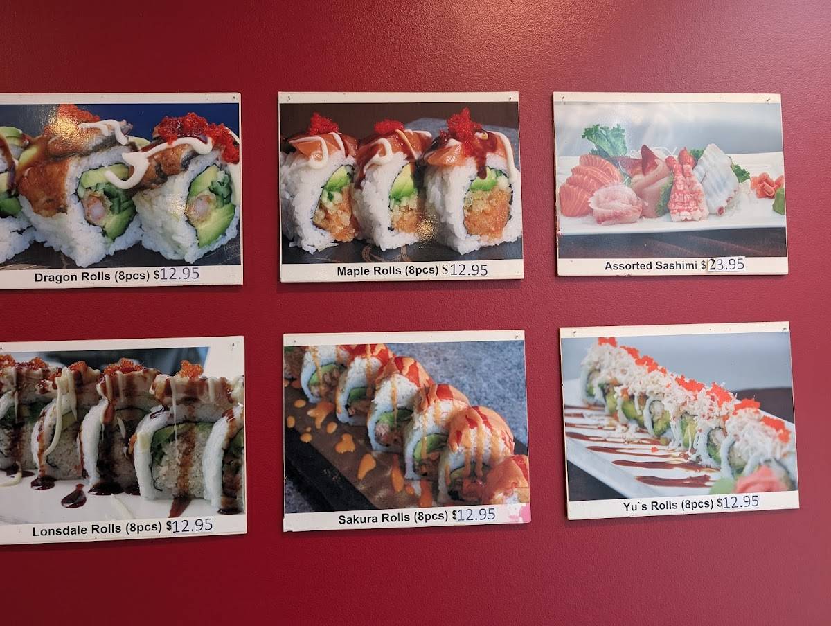 Menu at Yummy To Go restaurant, Vancouver