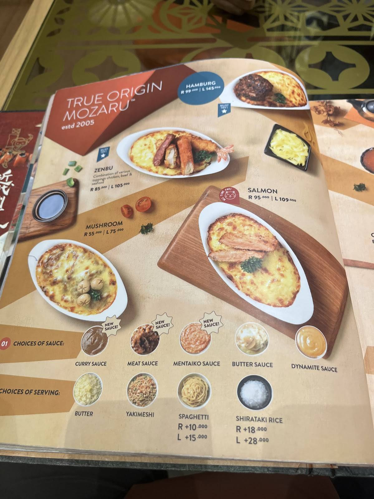 Carta del restaurante ZENBU - ÆON Mall Deltamas, Bekasi