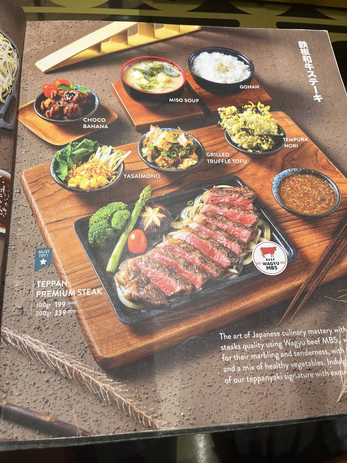 Carta del restaurante ZENBU - ÆON Mall Deltamas, Bekasi