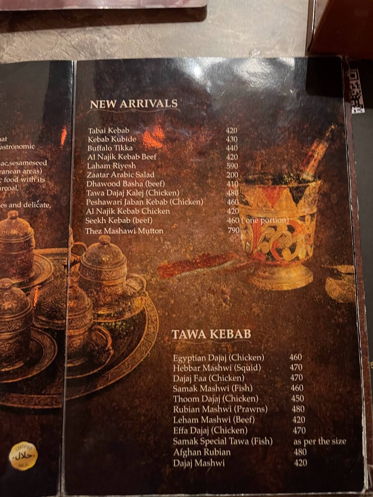 Menu at Zaatar Restaurant Calicut, Kozhikode