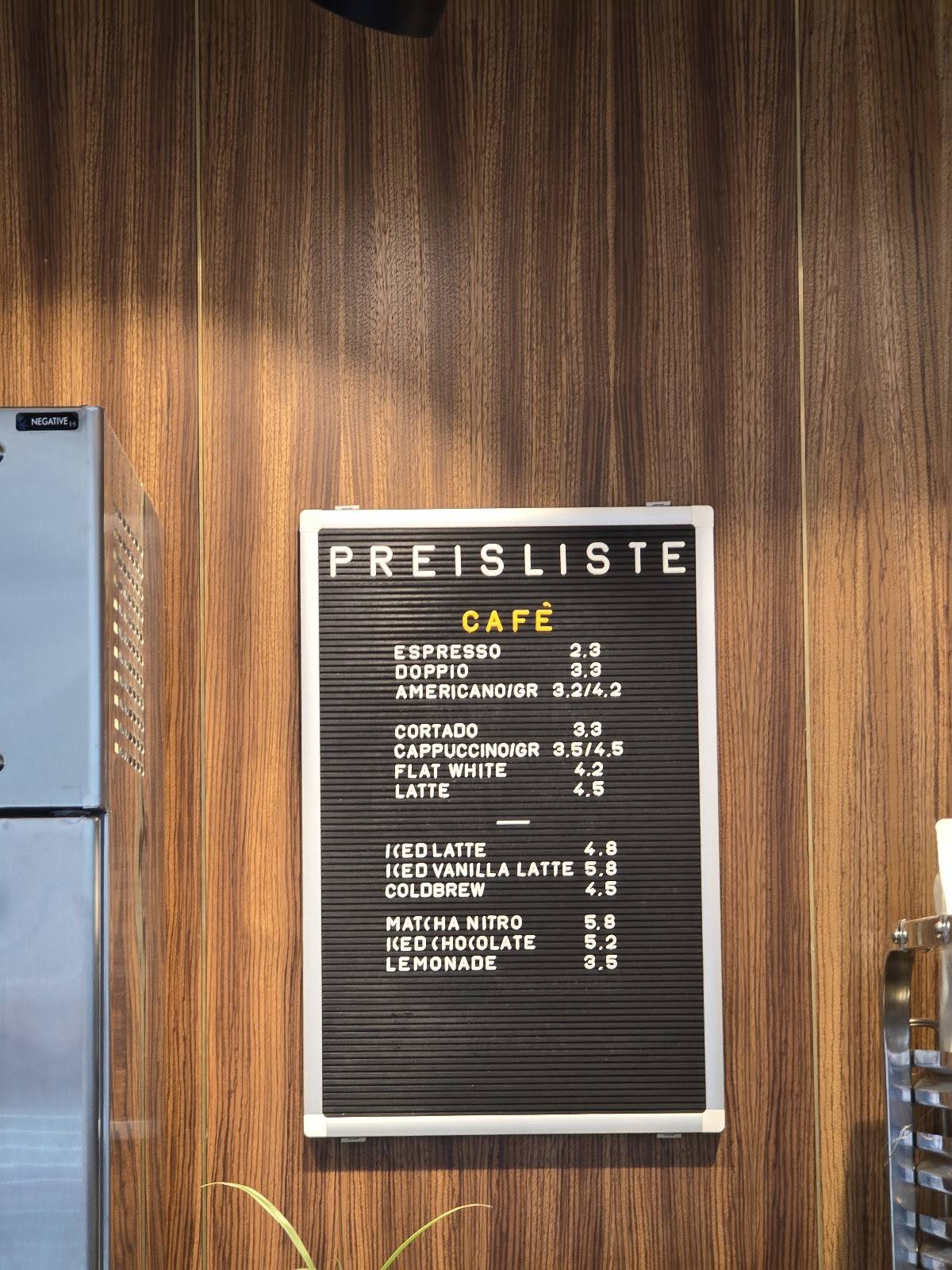 Menu at Zweigle Café cafe, Frankfurt