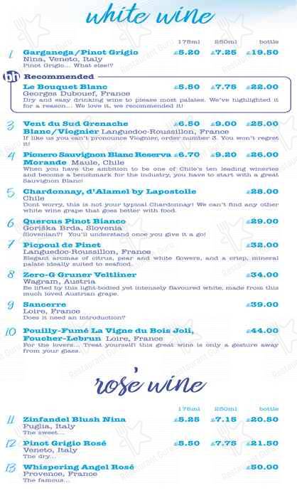Menu at Beach House Bistro & Bar, Blackpool, Festival House The