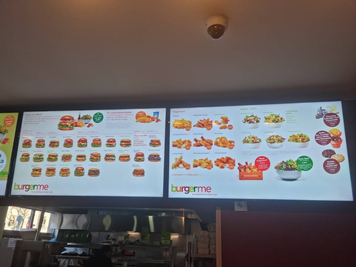 Speisekarte von burgerme restaurant, Delmenhorst