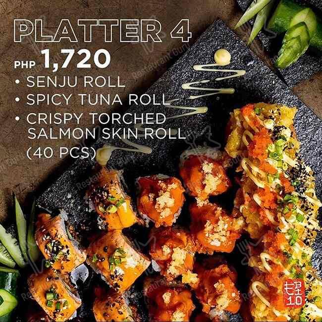 Menu at Ebi 10 restaurant, Makati