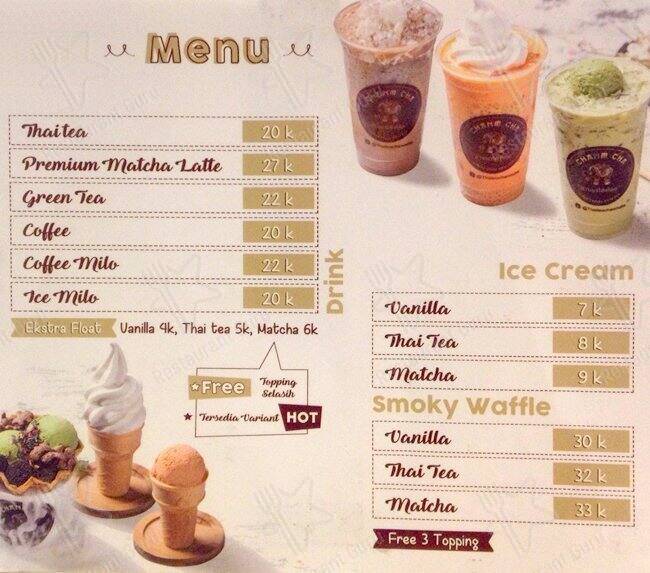 Menu at Cham Cham Chicken Kelapa Gading restaurant, North Jakarta, Jl ...