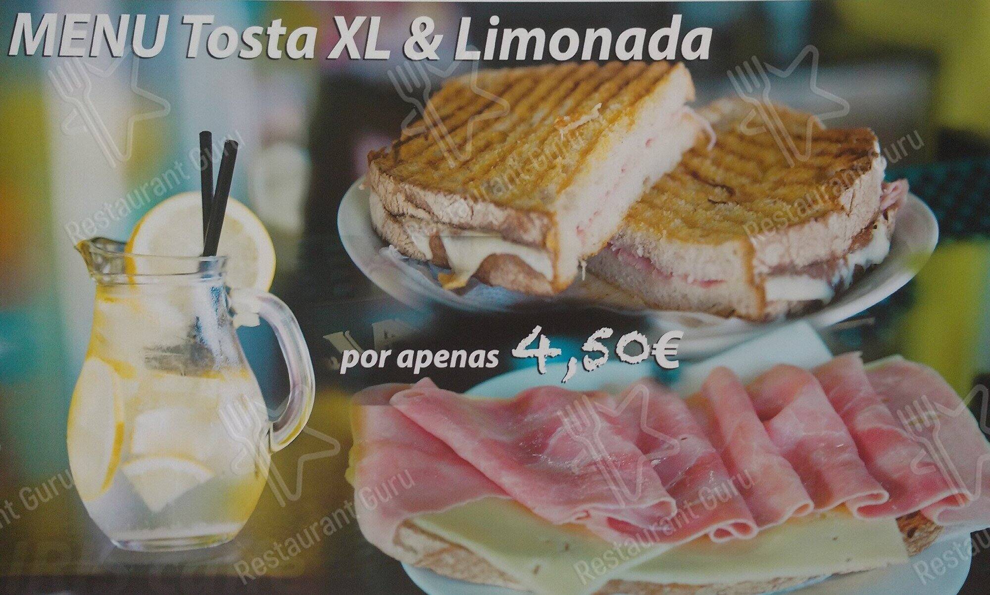 Menu em Íris Cafe, Setúbal