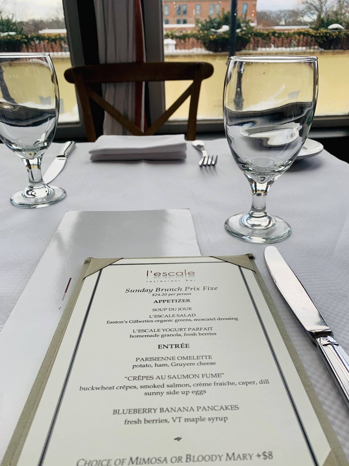 Menu au L'Escale - Restaurant, Trois-Rivières