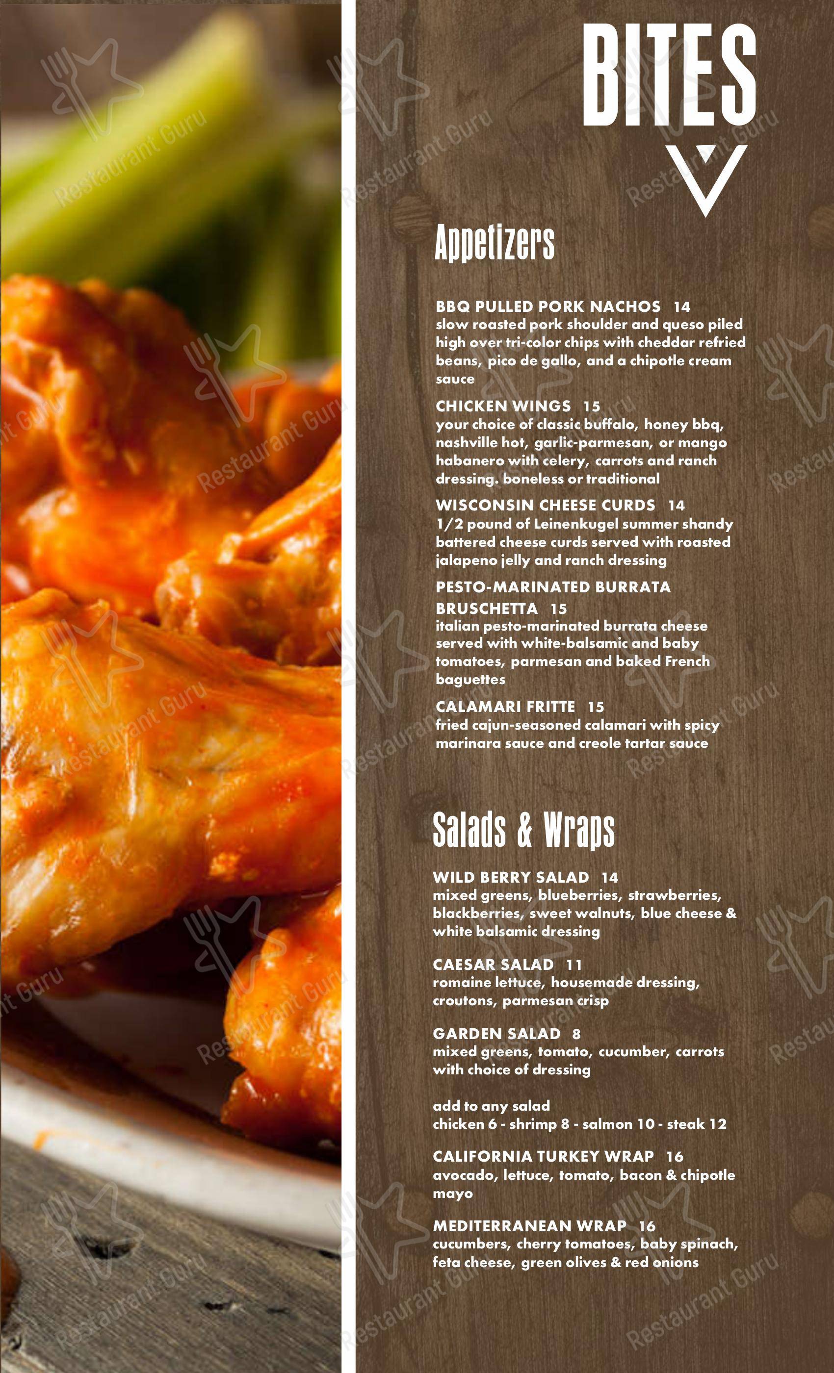 Menu at Riverfront Grill at Hilton Northbrook restaurant, Northbrook ...
