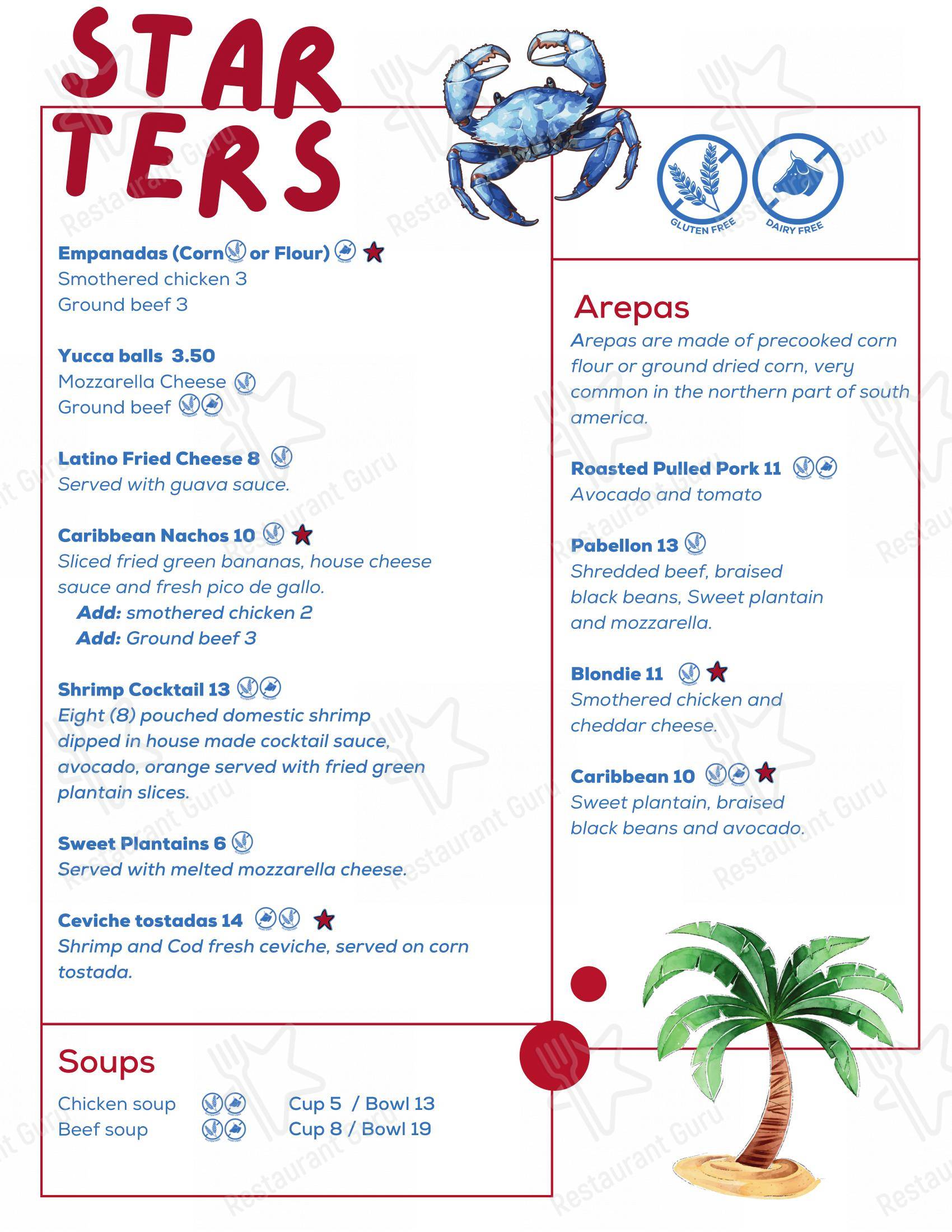 Menu at Area 337 restaurant, Lake Charles
