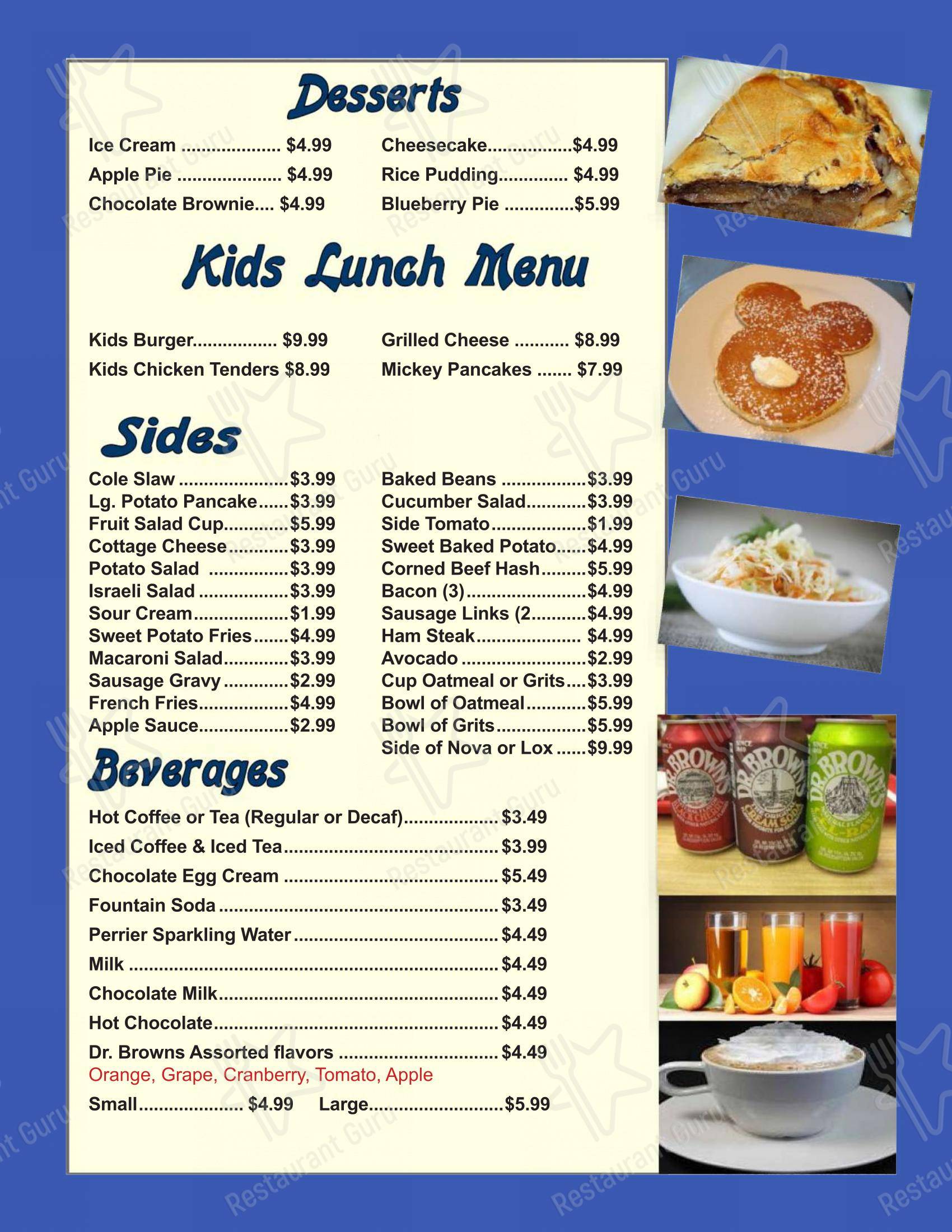 Menu at Bagel Tree Restaurant, Delray Beach