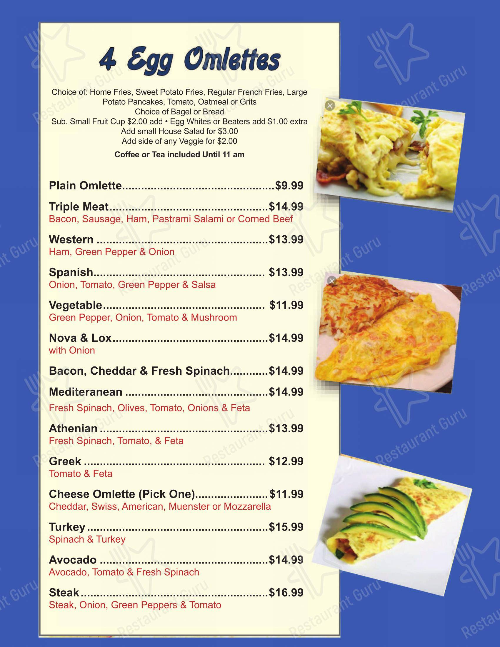Menu at Bagel Tree Restaurant, Delray Beach