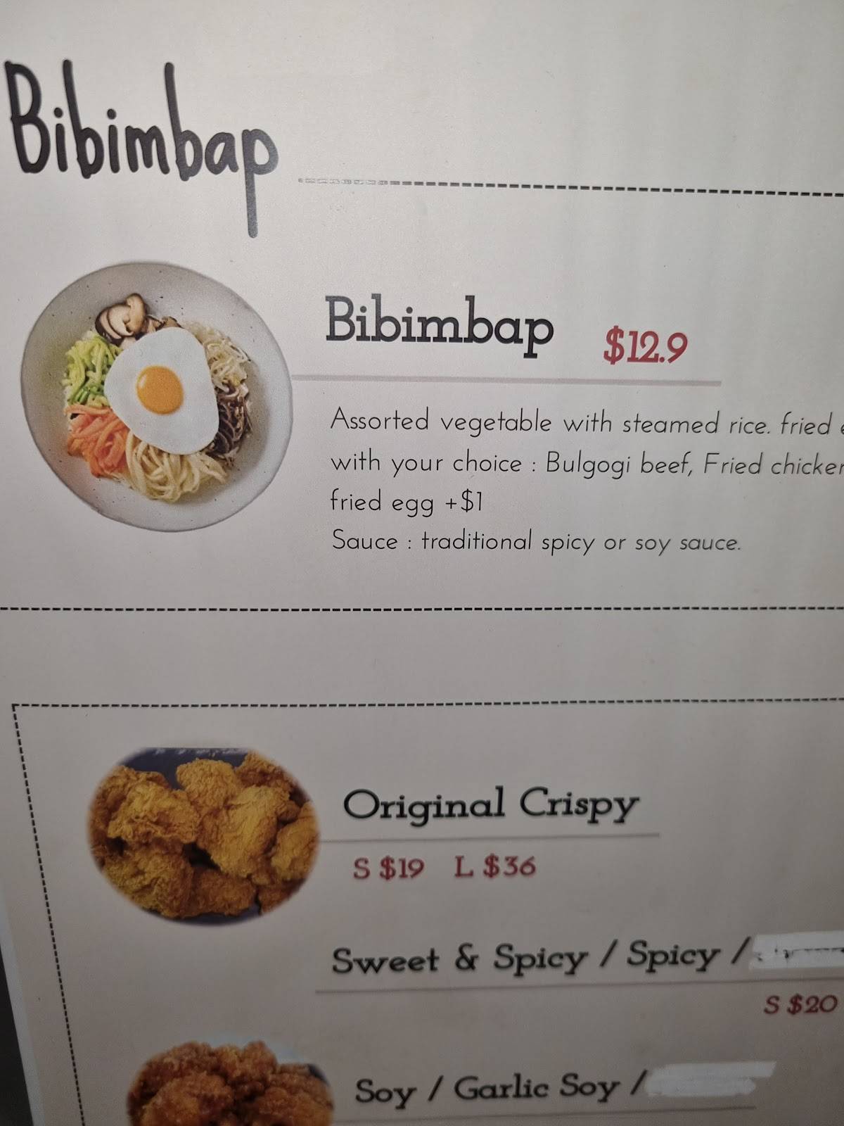 Menu at Go2 YORI restaurant, Birkdale