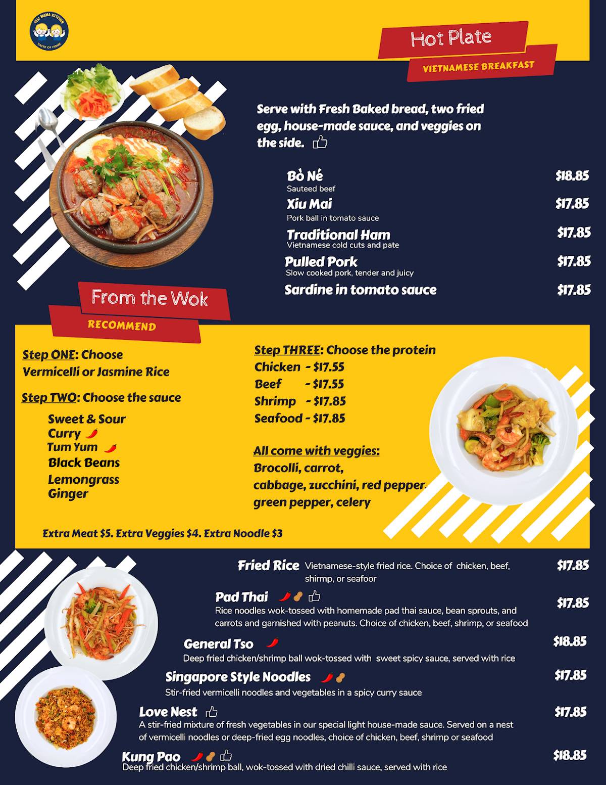 Menu at Yes Mama Kitchen restaurant, Ottawa