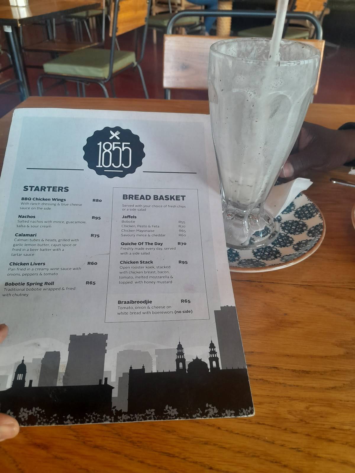 Menu at 1855 Lynnwood restaurant, Pretoria, Bridge Shopping Centre