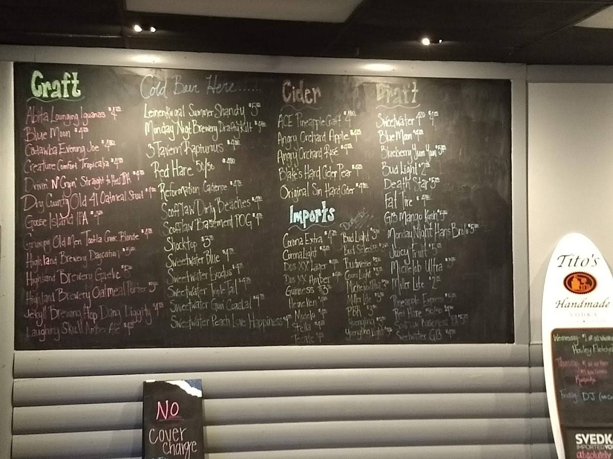Menu at 278 South pub & bar, Hiram, Atlanta Hwy