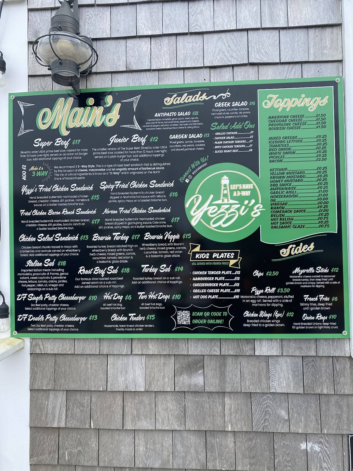 Menu at 3-WAY SCOOPS, Nantucket