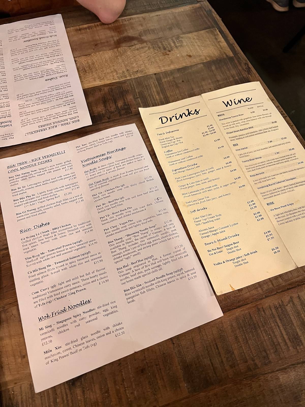 Menu at 36 Streets Food - Vietnamese Restaurant, Kingston upon Thames